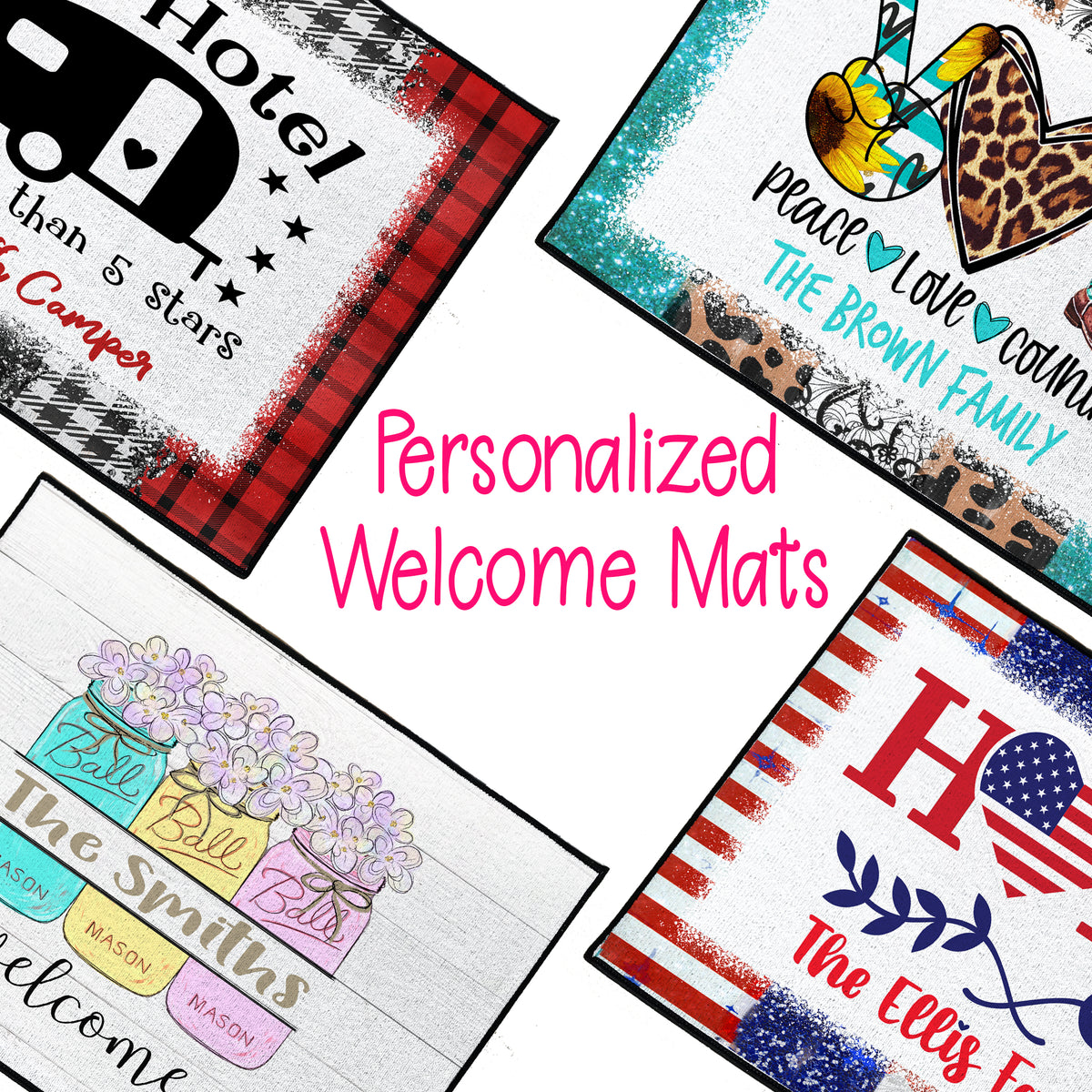 Personalized Welcome Mats – WorksOfHeartDesignCo